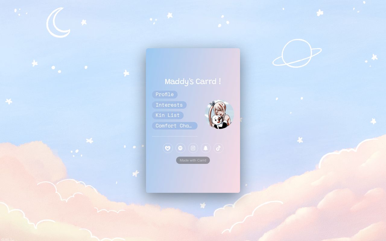 Maddy's Carrd